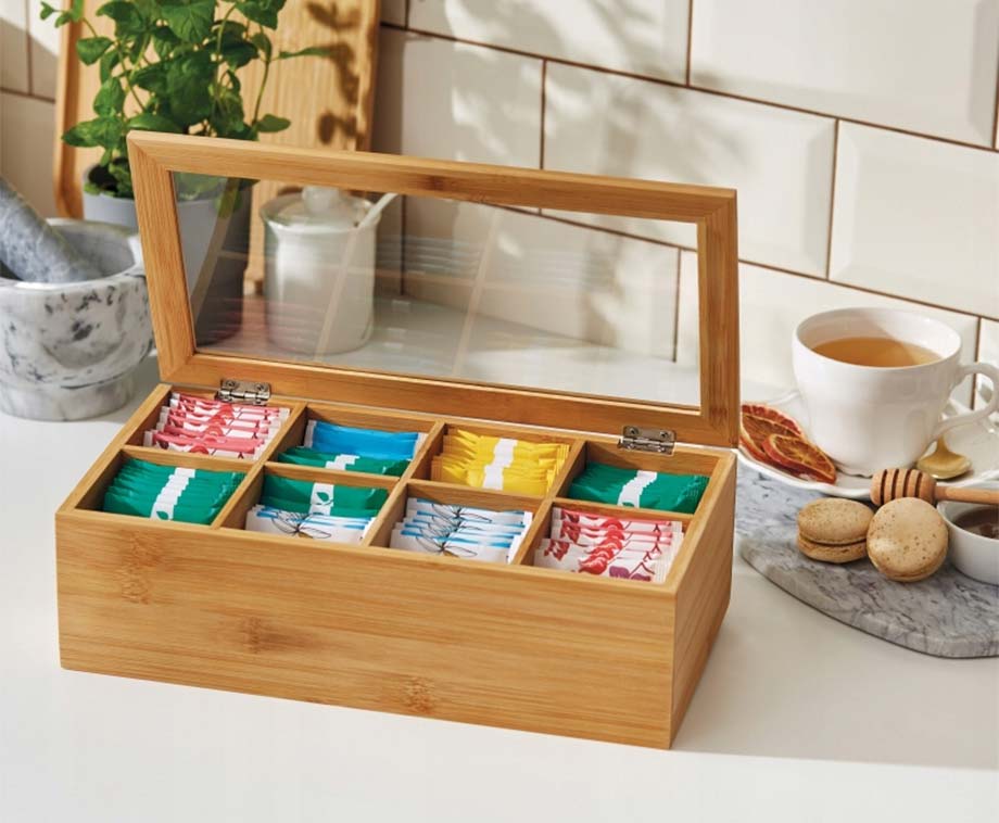 Bamboe Theedoos - Voor 8 Verschillende Soorten Thee! | VoordeelVanger ...