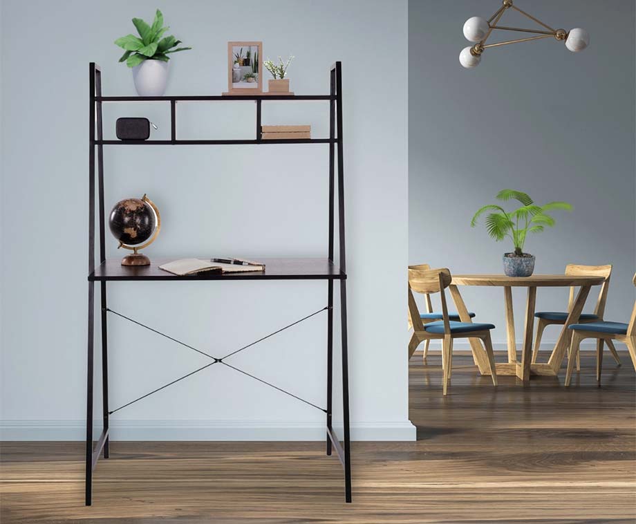 Stijlvol Bureau Met Plank Aanbieding ⏰ | VoordeelVanger.nl