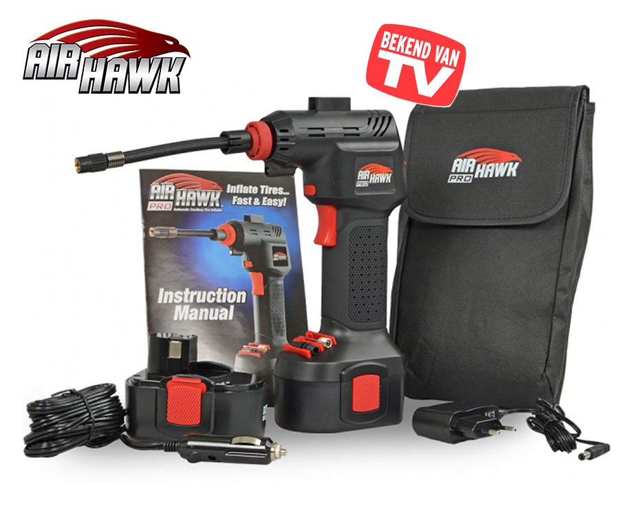 Air Hawk Pro - Luchtcompressor Voor Banden, Luchtmatras En Meer ...