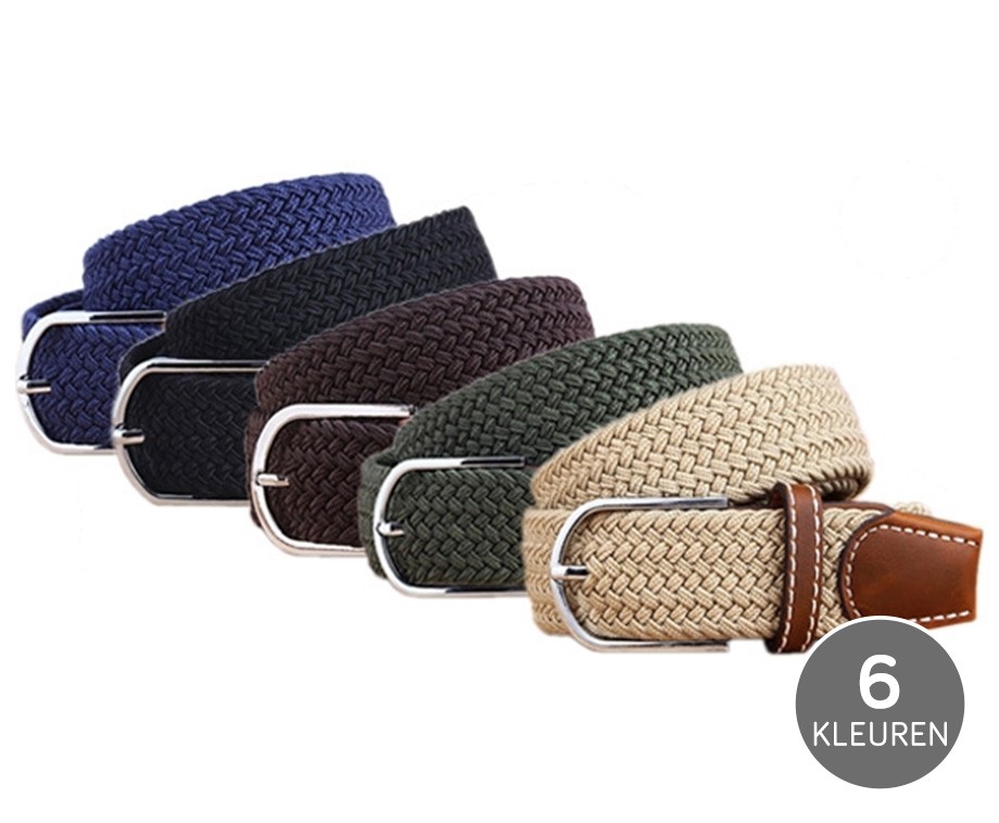 Geweven Riem Voor Mannen En Vrouwen - Keuze Uit 6 Kleuren! | Dagelijks ...