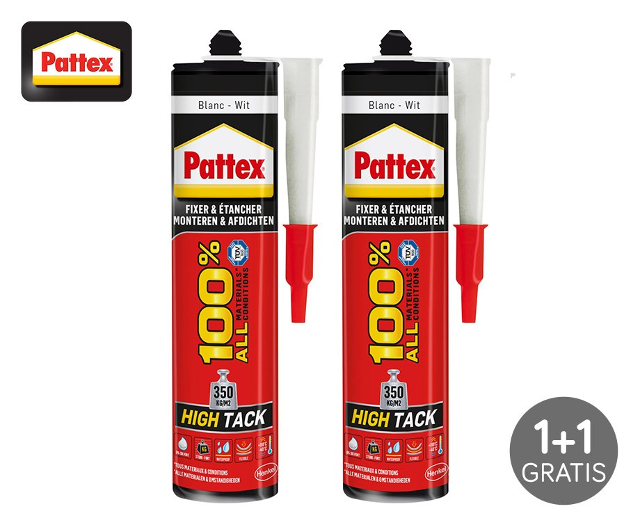 Pattex Montagekit 100% High Tack - Vandaag 1+1 GRATIS! | VoordeelVanger ...