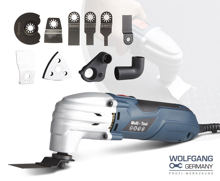 Wolfgang Multitool + GRATIS Extra Zaagbladen t.w.v. €19,95 ...