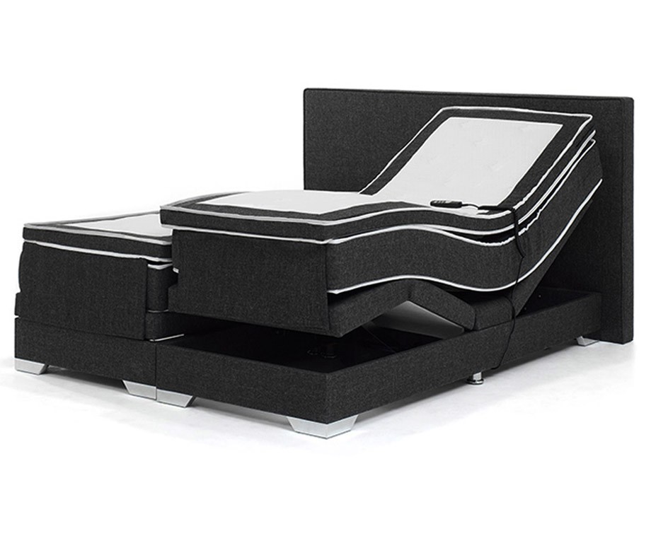 Elektrische Boxspring - Compleet Met Hoofdbord, Pocketvering, Matrassen ...