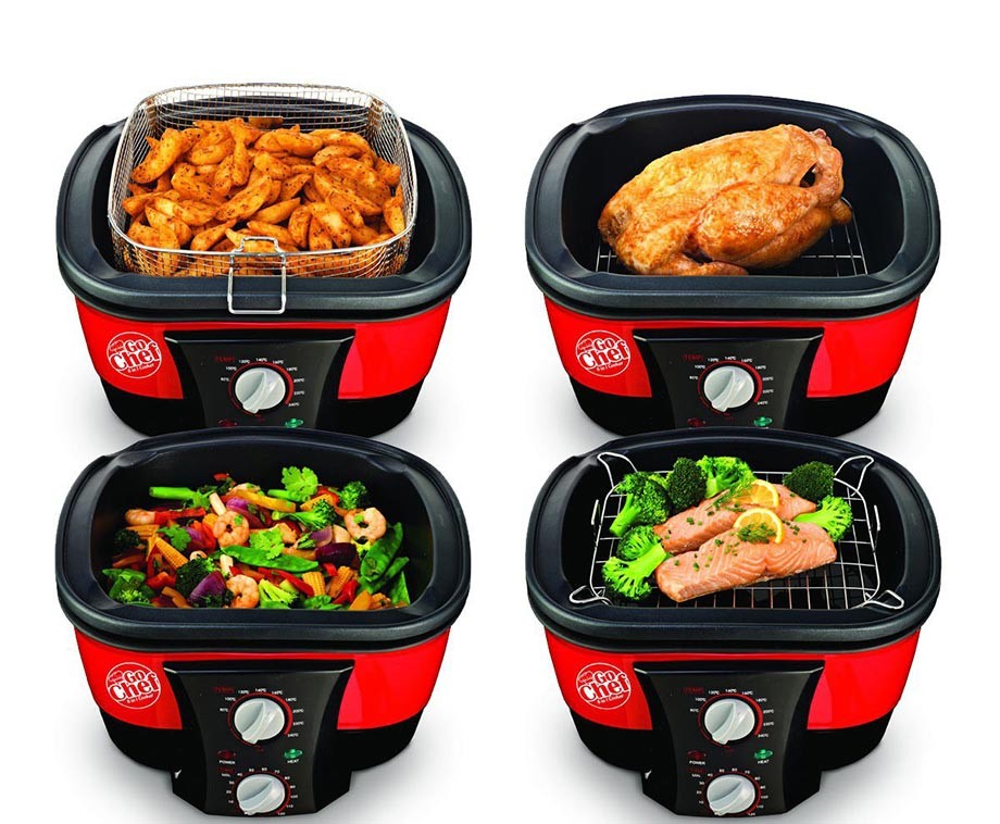 Go Chef - De 8 in 1 Cooker Die Gezond Kan Braden, Frituren, Koken ...