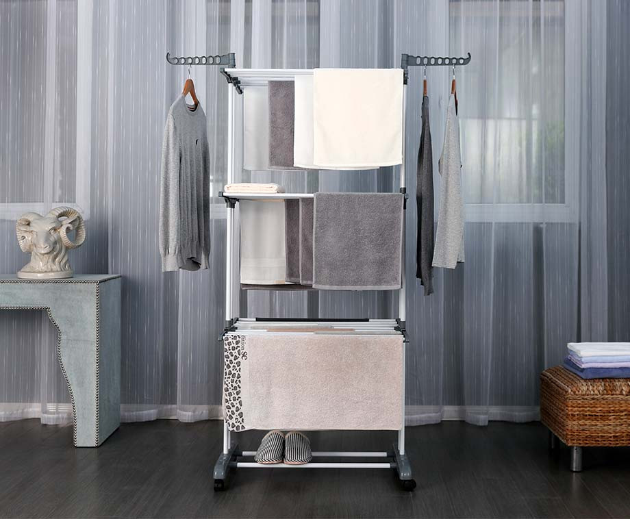 Inklapbaar Wasrek Met Wielen - Verkrijgbaar In 4 Kleuren ...