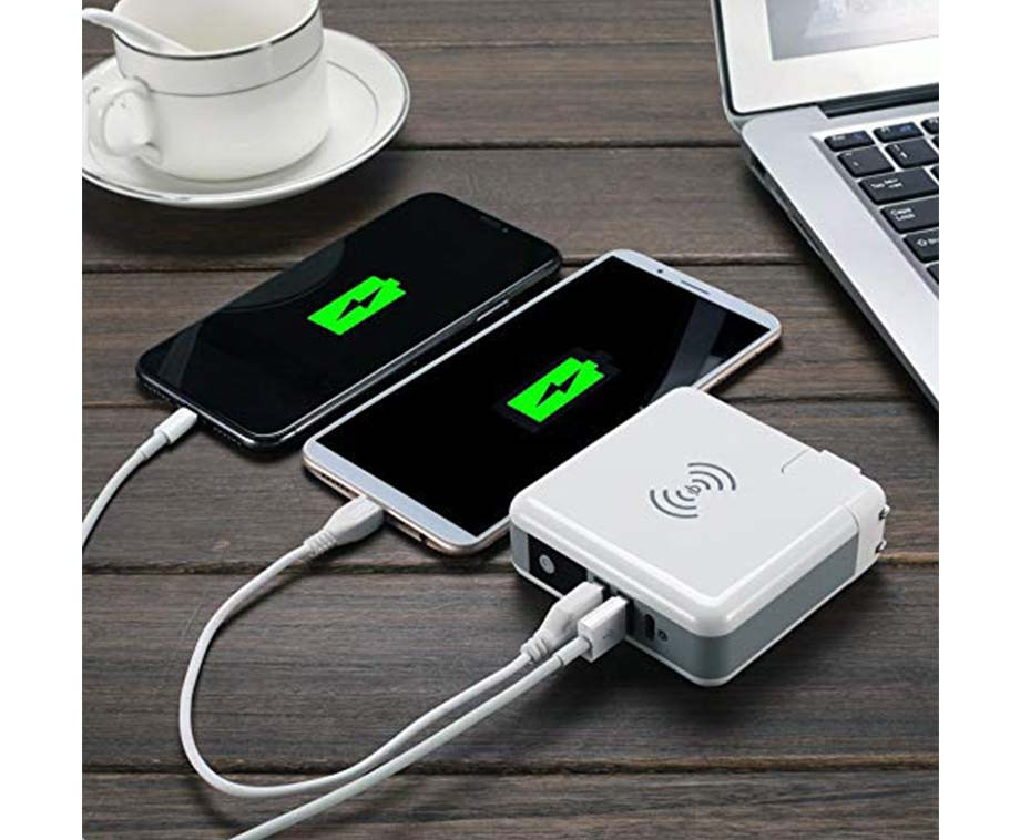 Wireless Powerbank Met Qi Charger - Adapter, Powerbank En Qi-Lader In ...