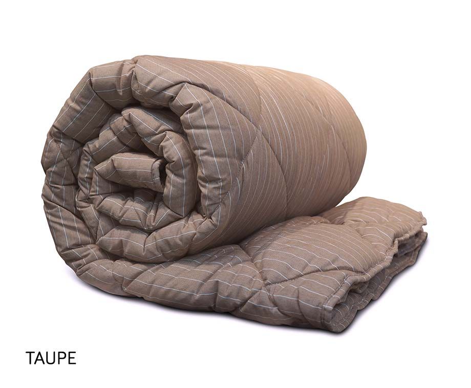 All-In-1 Hotel Dekbed Zonder Overtrek-Taupe-200 x 200 cm Aan