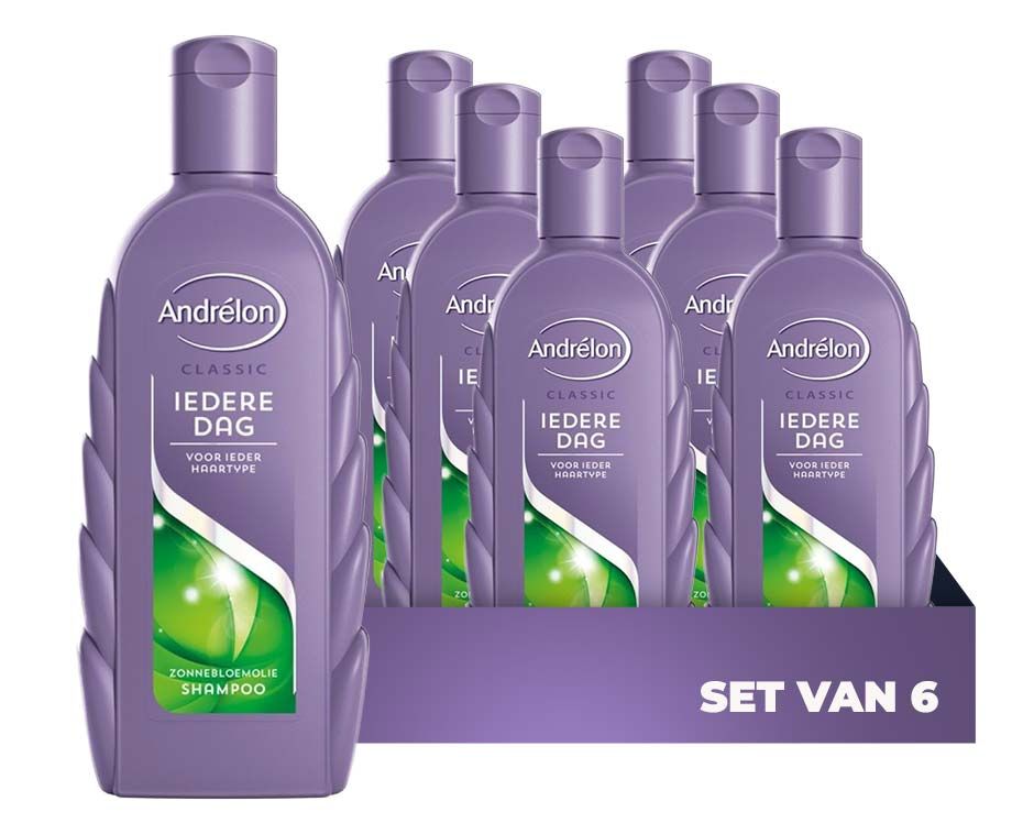 6x300ml Andrelon Classic Everyday Shampoo Aanbieding ⏰ | Voo