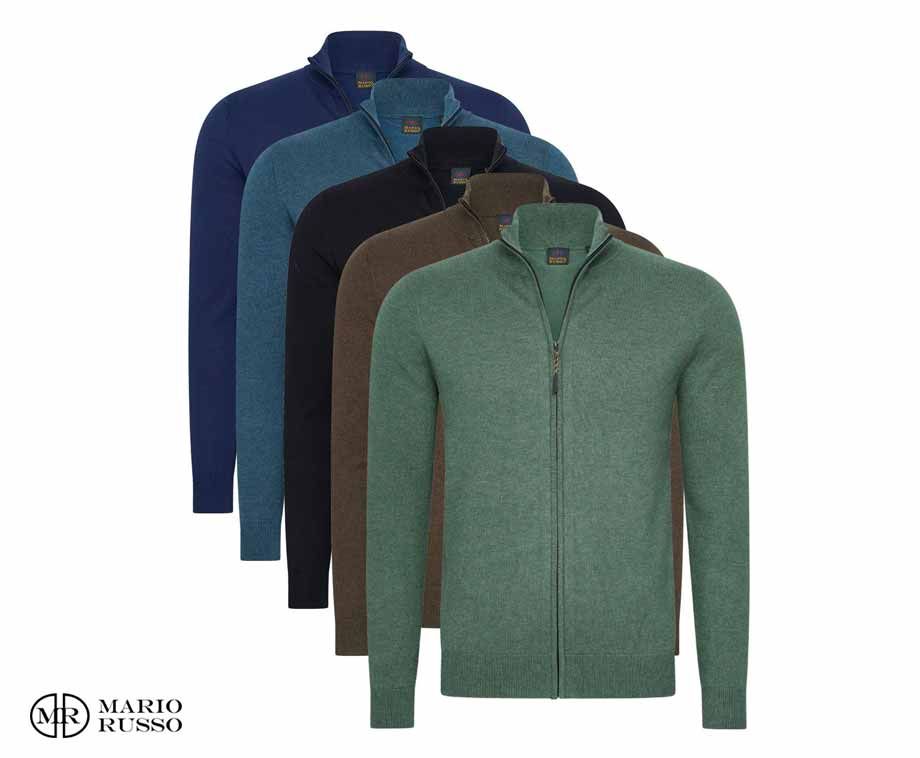 Mario Russo Full Zip Cardigan Aanbieding ⏰ | VoordeelVanger.