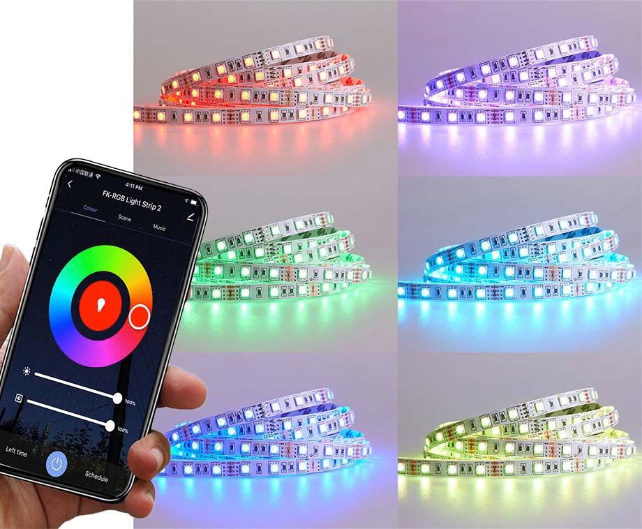 Smart RGB LED Strip 5 Meter Aanbieding ⏰ | VoordeelVanger.nl