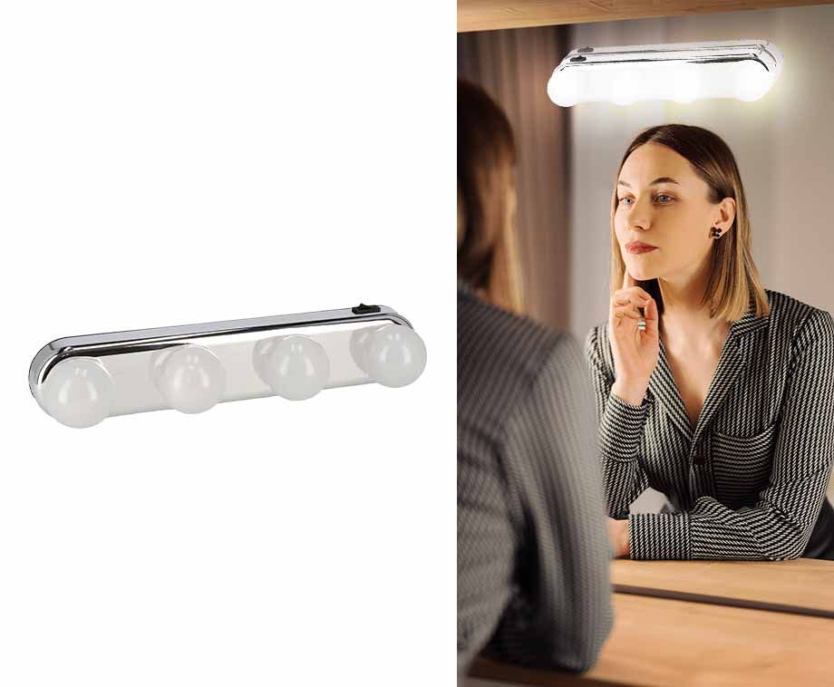 Spiegellicht Met 4 Lampen Aanbieding ⏰ | VoordeelVanger.nl