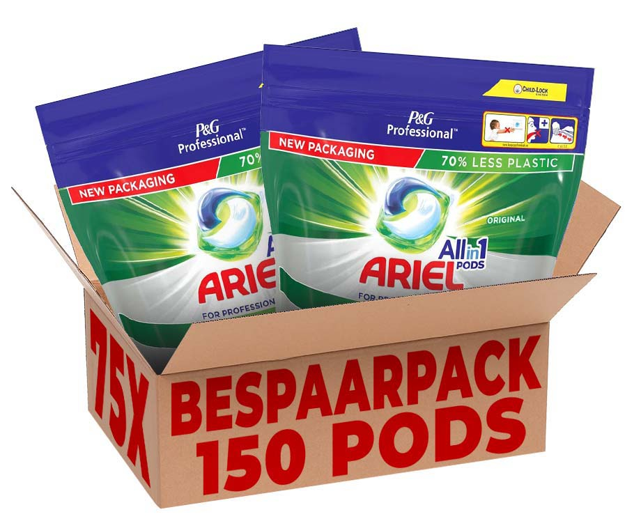 150x Ariel All-In-1 Pods Regular Aanbieding ⏰ | VoordeelVang