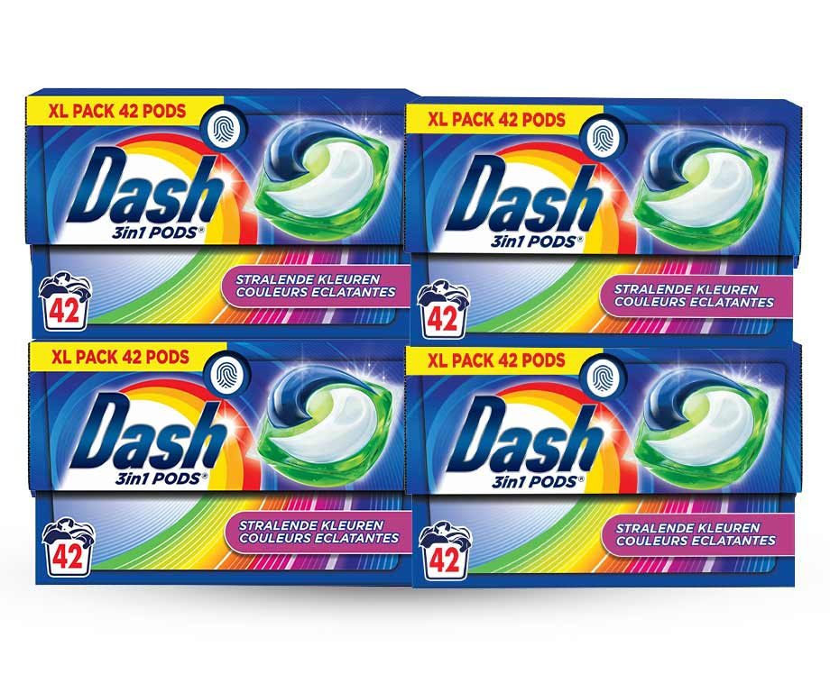 168-Pack Dash Color 3-In-1 Pods Aanbieding ⏰ | VoordeelVange