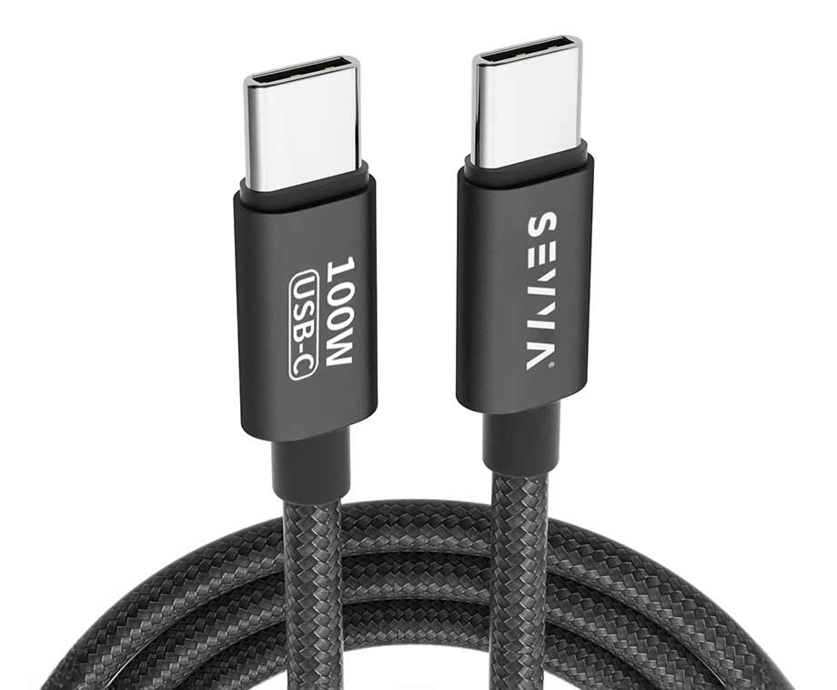 SEVVA® USB-C 100 Watt Oplaadkabel Van 2 Meter Aanbieding ⏰