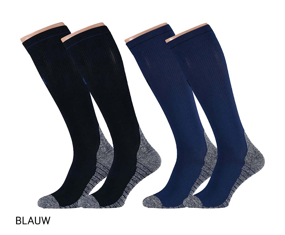 Compressiesokken Tegen Opgezwollen En Vermoeide Benen 2+2-Bl