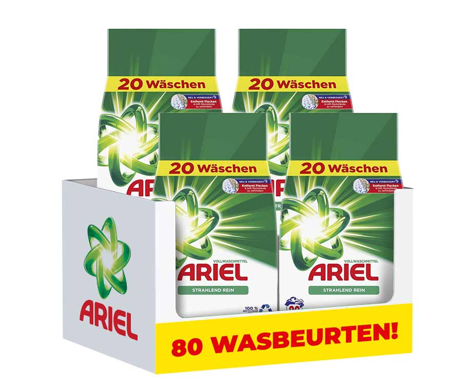 4x20 Ariel Waspoeder Universeel Aanbieding ⏰ | VoordeelVange