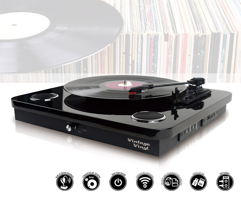 VintageVinyl Classic Platenspeler Aanbieding ⏰ | VoordeelVan