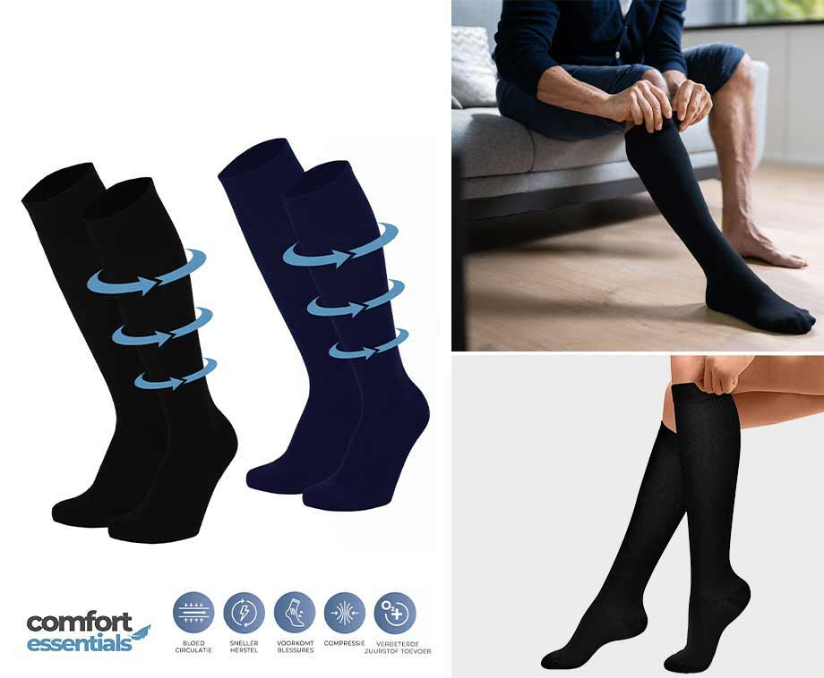 Comfort Essentials Travel Compressiesokken Aanbieding ⏰ | Vo