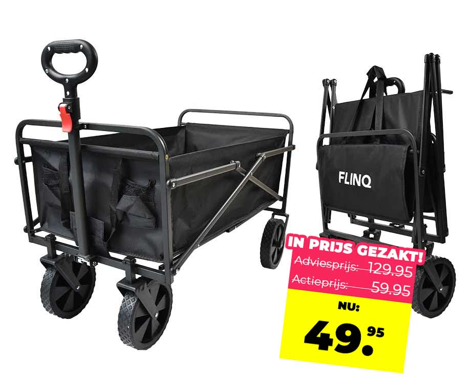 Opvouwbare Bolderkar 100L Aanbieding ⏰ | VoordeelVanger.nl
