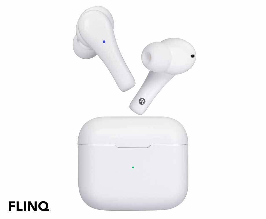 FlinQ Pro Draadloze Oordopjes Wit Aanbieding ⏰ | VoordeelVan