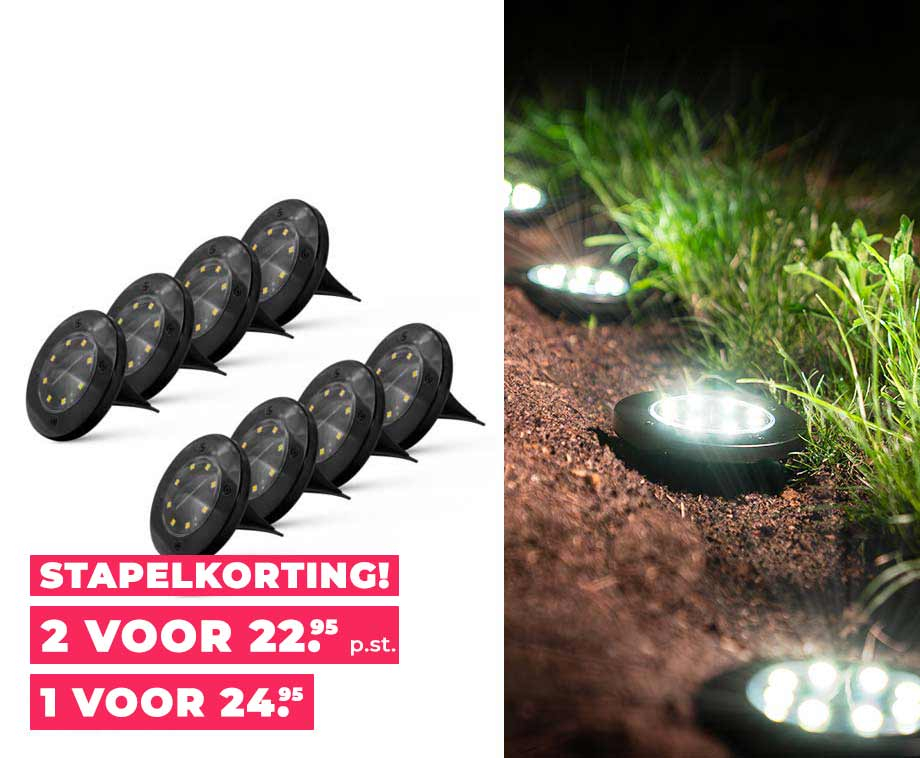 8-Pack FlinQ Solar Grondspots Fly Aanbieding ⏰ | VoordeelVan