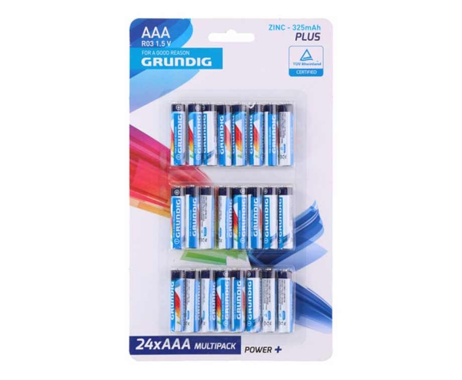 24-Pack AAA Batterijen Grundig Aanbieding ⏰ | VoordeelVanger
