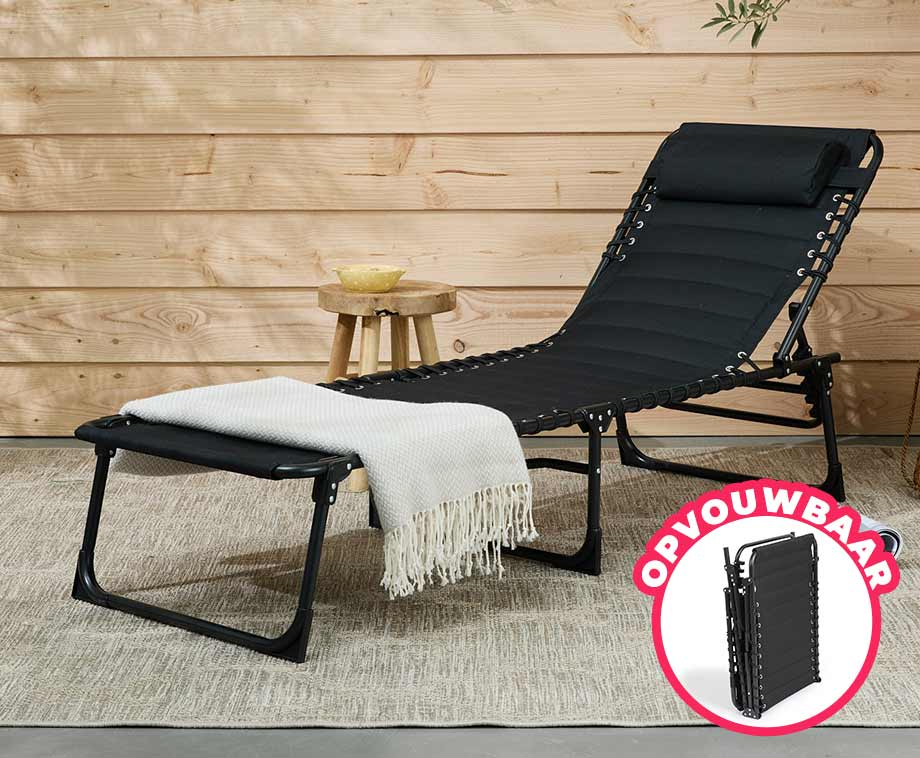 Tuin Ligbed Met Voering En Kussen Aanbieding ⏰ | VoordeelVan
