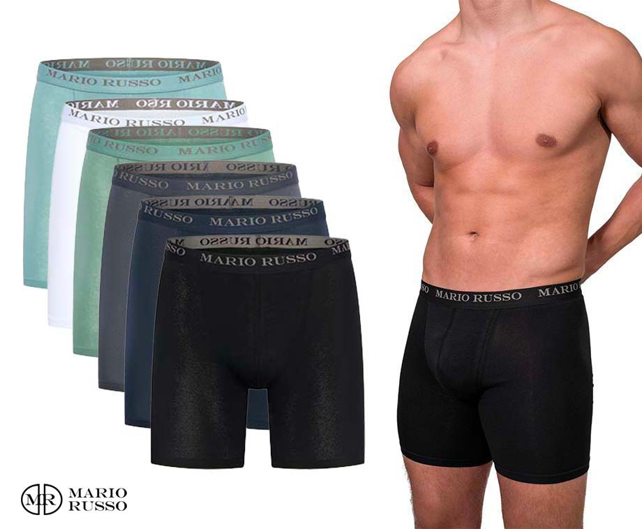 6-Pack Mario Russo Long Fit Boxers Mix Aanbieding ⏰ | Voorde