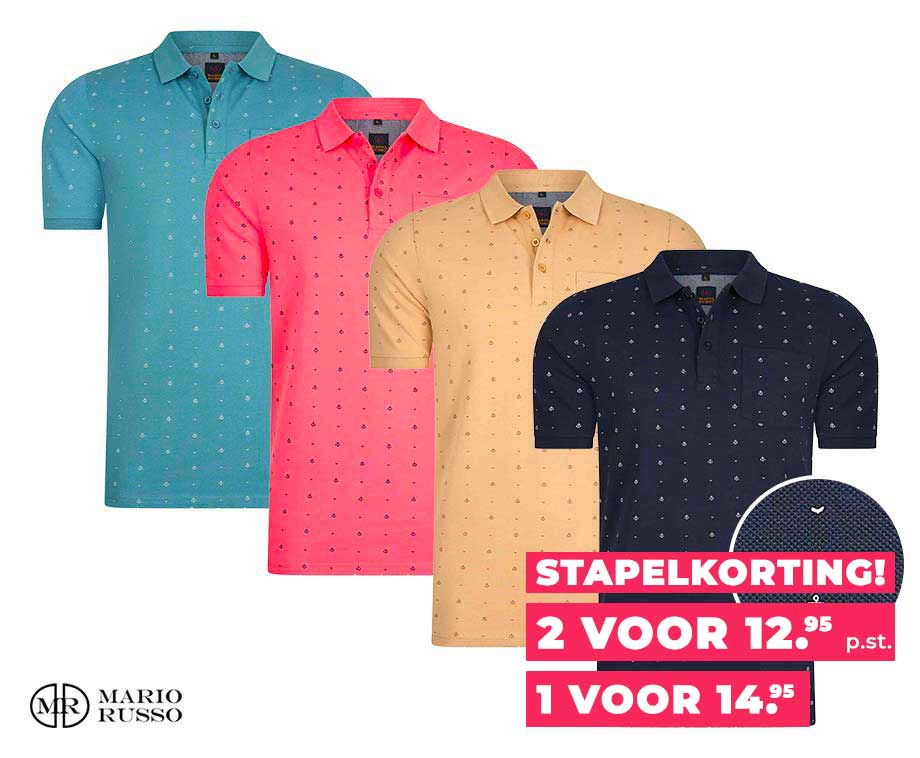 Mario Russo Polo Seals Aanbieding ⏰ | VoordeelVanger.nl