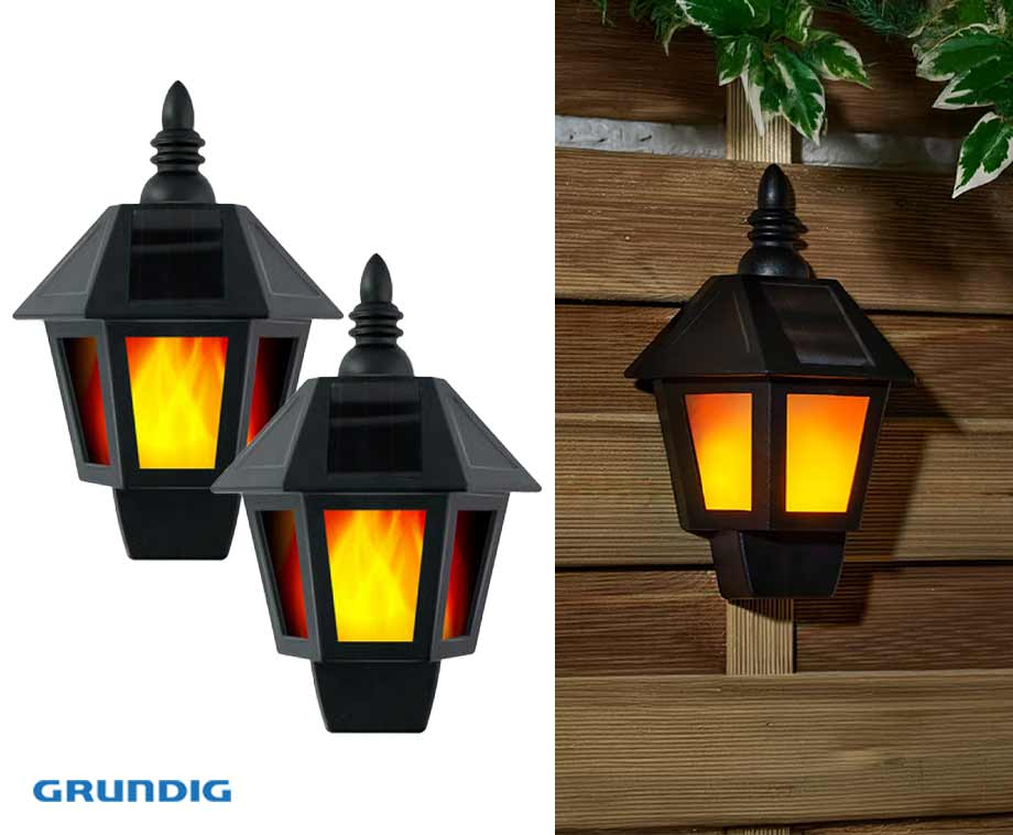 Solar Lamp Klassiek Met Vlameffect Aanbieding ⏰ | VoordeelVa