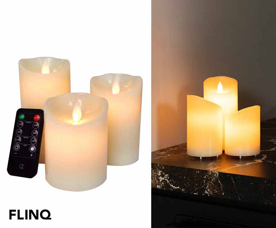 FlinQ Oplaadbare LED Kaarsen Aanbieding ⏰ | VoordeelVanger.n
