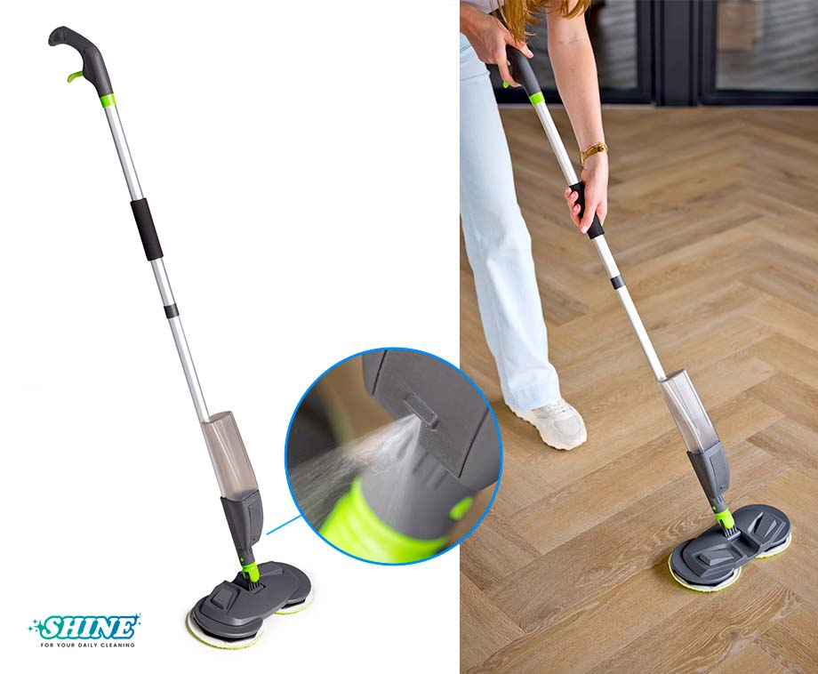 Shine Roterende Spray Mop Aanbieding ⏰ | VoordeelVanger.nl