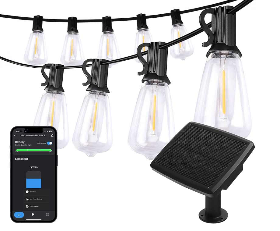 Slimme Solar lichtslinger Met 10 Lampen Aanbieding ⏰ | Voord