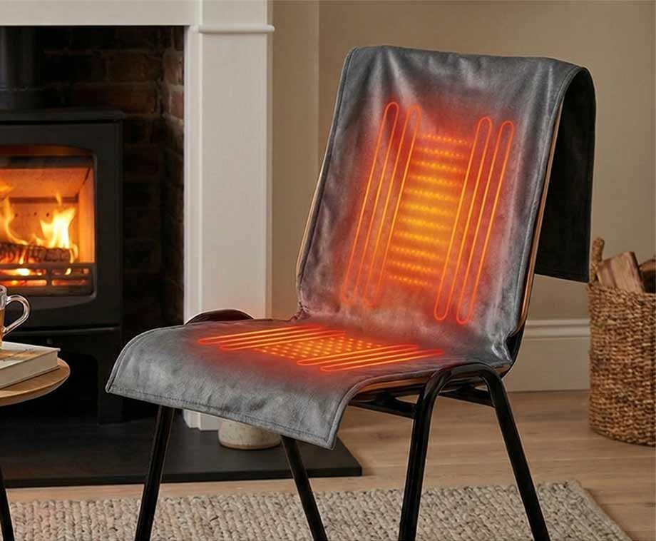 Oplaadbare Stoelverwarming Plaid Aanbieding ⏰ | VoordeelVang