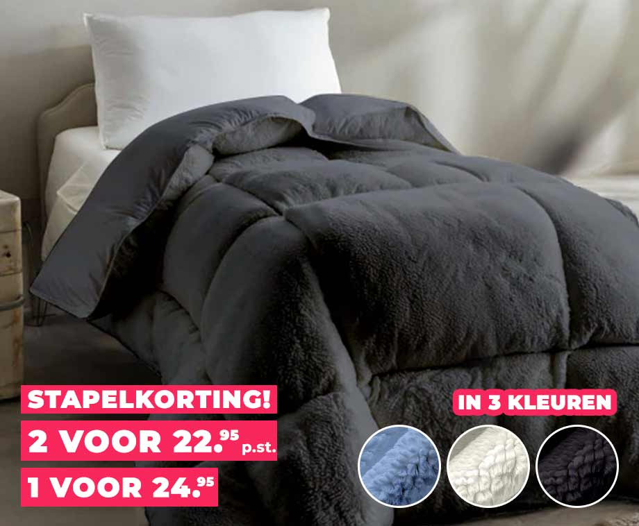 Teddy Eazy Dekbed 140 x 200 cm Aanbieding ⏰ | VoordeelVanger