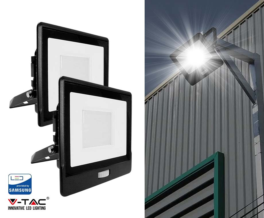 V-Tac Krachtige Floodlight Met Of Zonder Sensor Aanbieding ⏰