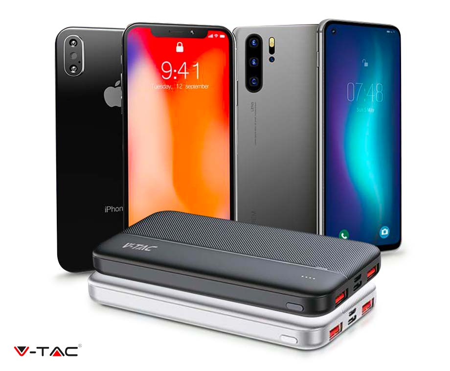 V-Tac Powerbank Snellader Aanbieding ⏰ | VoordeelVanger.nl