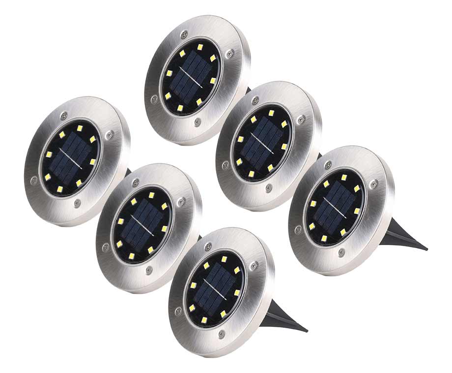 Grondspots Met 8 LED's Aanbieding ⏰ | VoordeelVanger.nl
