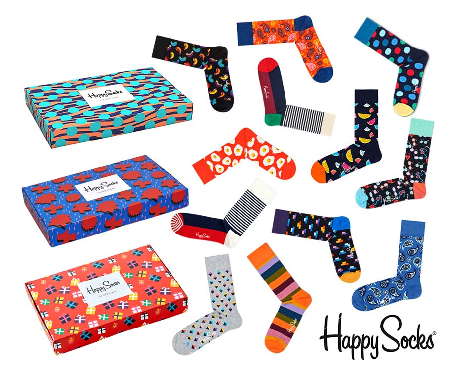 4 Paar Happy Socks Giftbox Aanbieding ⏰ | VoordeelVanger.nl