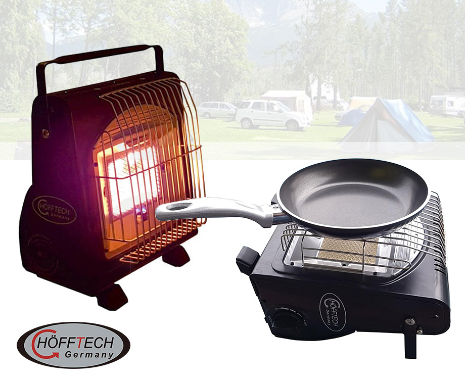 Hofftech Mobiele Camping Heater En Rooster In Eén Aanbieding