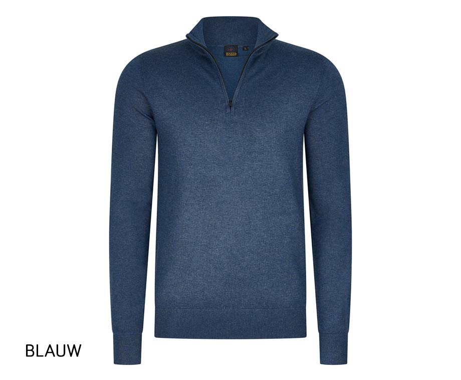 Mario Russo Half Zip Sweater Aanbieding ⏰ | VoordeelVanger.n