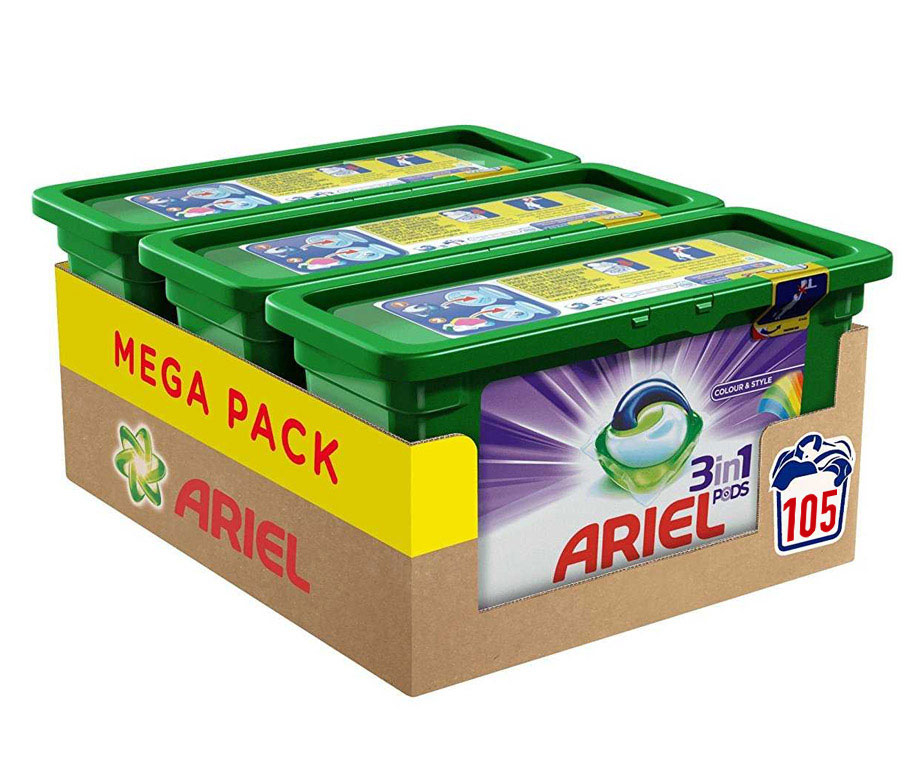 MEGA 105-PACK Ariel 3-In-1 Pods Aanbieding ⏰ | VoordeelVange