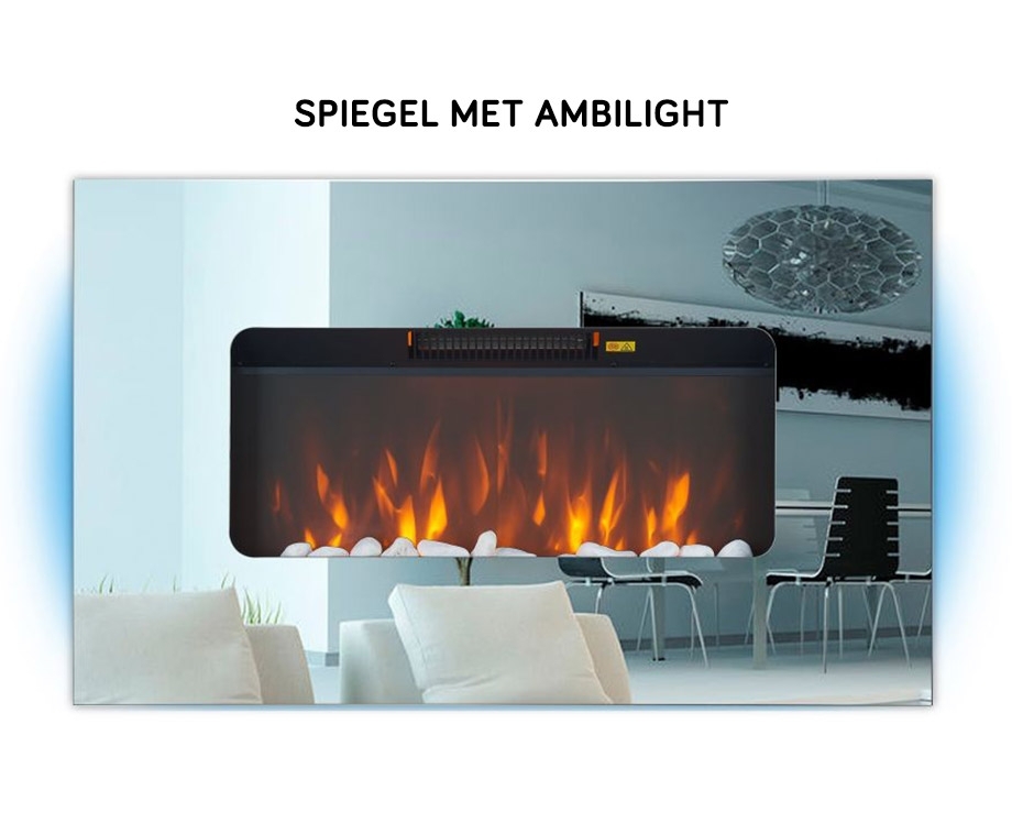 Stijlvolle MOA Elektrische LED Sfeerhaard - Met Afstandsbediening ...