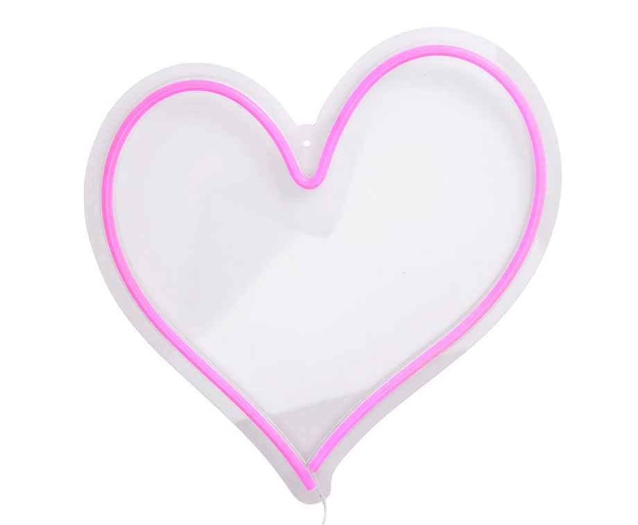 Neon Hart Wandlamp Aanbieding ⏰ | VoordeelVanger.nl