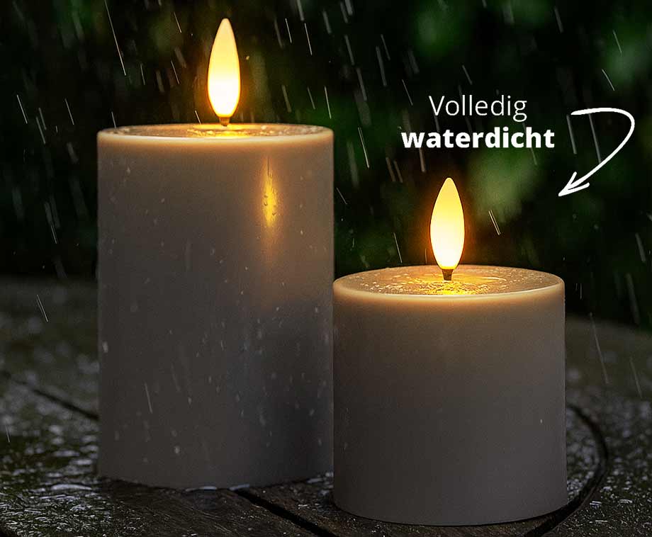 2-PACK Oplaadbare LED Kaarsen Aanbieding ⏰ | VoordeelVanger.