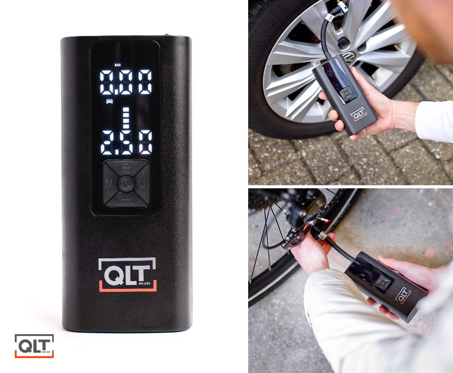 QLT Draadloze En Krachtige Oplaadbare Luchtcompressor - Bespaar Op ...
