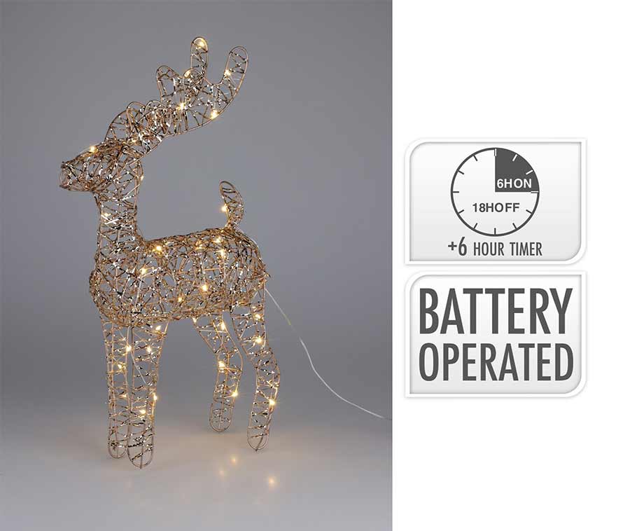 Rendier Deco Led Goud 40 cm Aanbieding ⏰ | VoordeelVanger.nl