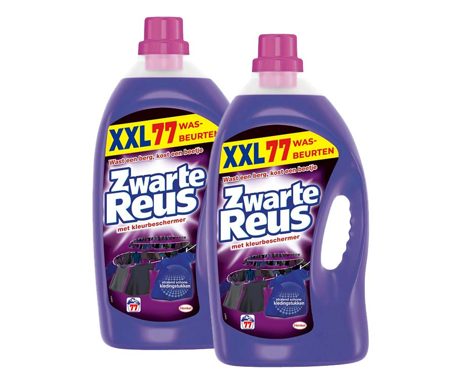 2-Pack Witte Of Zwarte Reus Wasmiddel 3,8L Aanbieding ⏰ | Vo