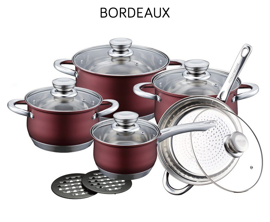 12-Delige Royalty Line Pannenset - Verkrijgbaar In 3 Kleuren ...