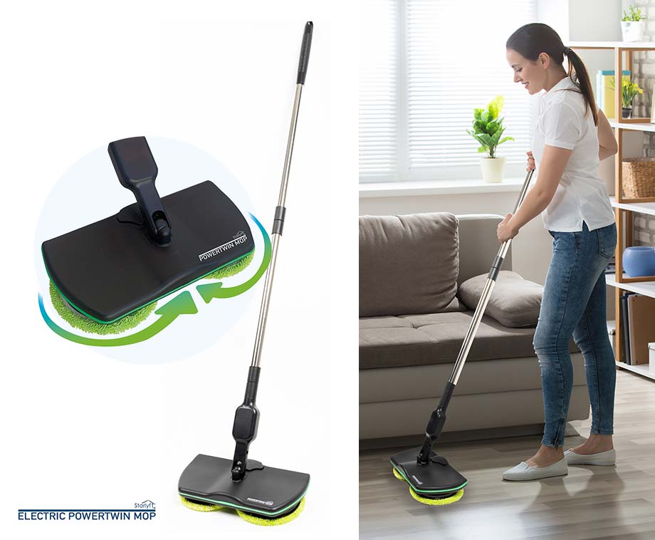 Starlyf Powertwin Elektrische Dweil - Maakt Schoonmaak Lichter ...